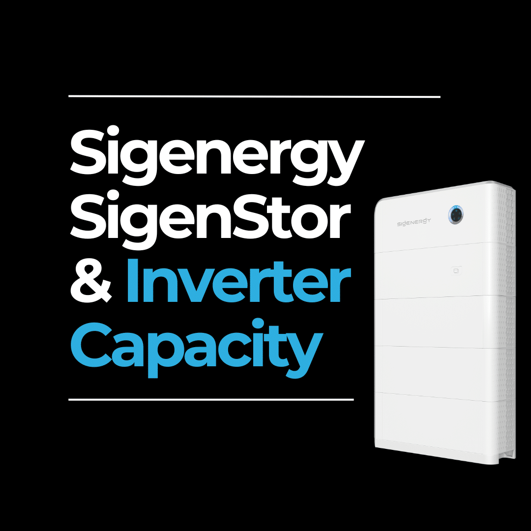 Understanding Inverter Capacity for Sigenergy SigenStor | PSC