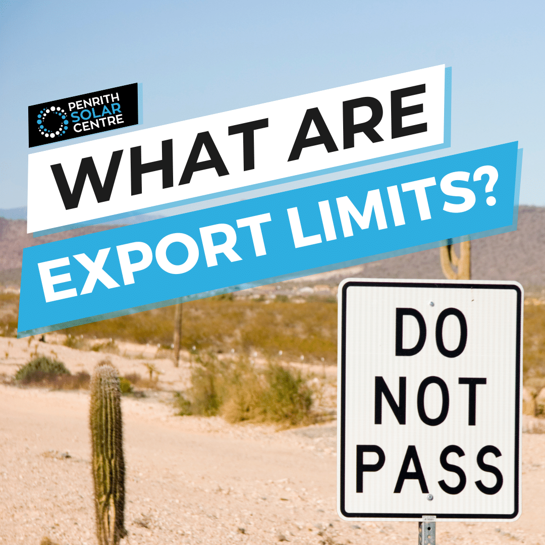 What is the Export Limit in NSW? | Penrith Solar Centre