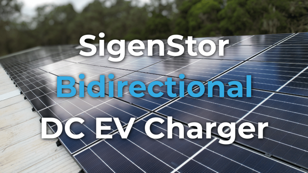 Sigenergy SigenStor Bidirectional DC EV Charger | PSC Energy